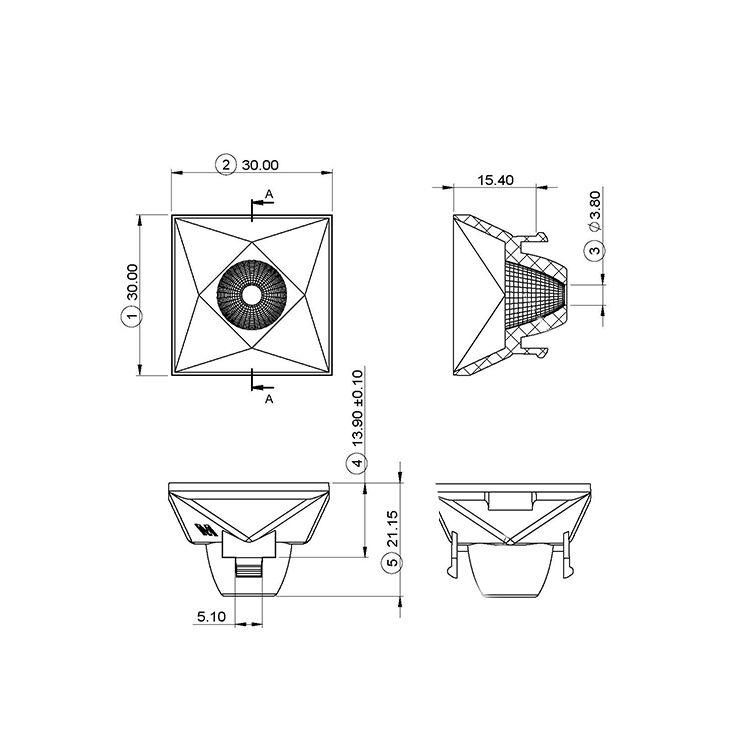 SL-RF-AE-030A-S/M/F/W | Shinland－Shenzhen Shinland Optics Co.Ltd.
